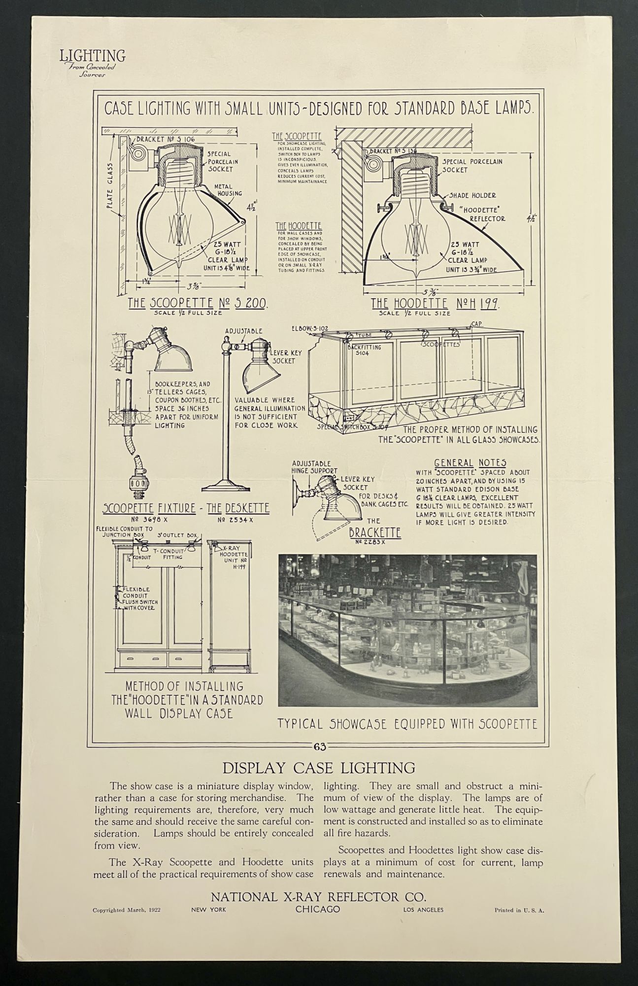 DISPLAY CASE LIGHTING. Case Lighting with Small Units- Designed for ...